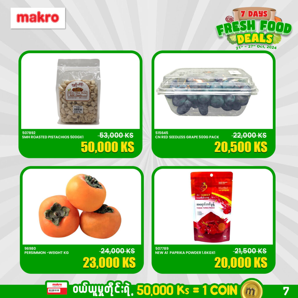 7 Days Fresh Food deals - Makro Myanmar